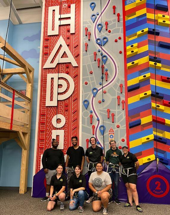 The Go Ape team enjoyed Hapik fun climbing center