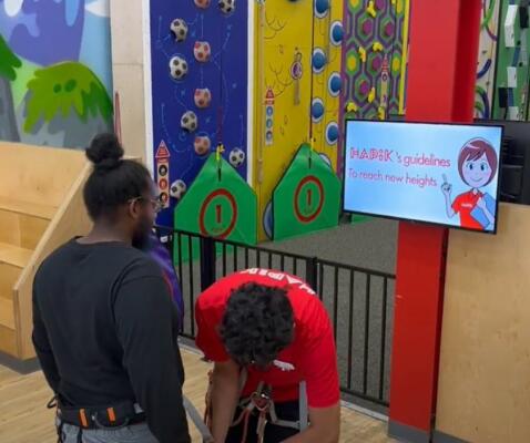 The Go Ape team enjoyed Hapik fun climbing center