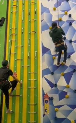 The Go Ape team enjoyed Hapik fun climbing center